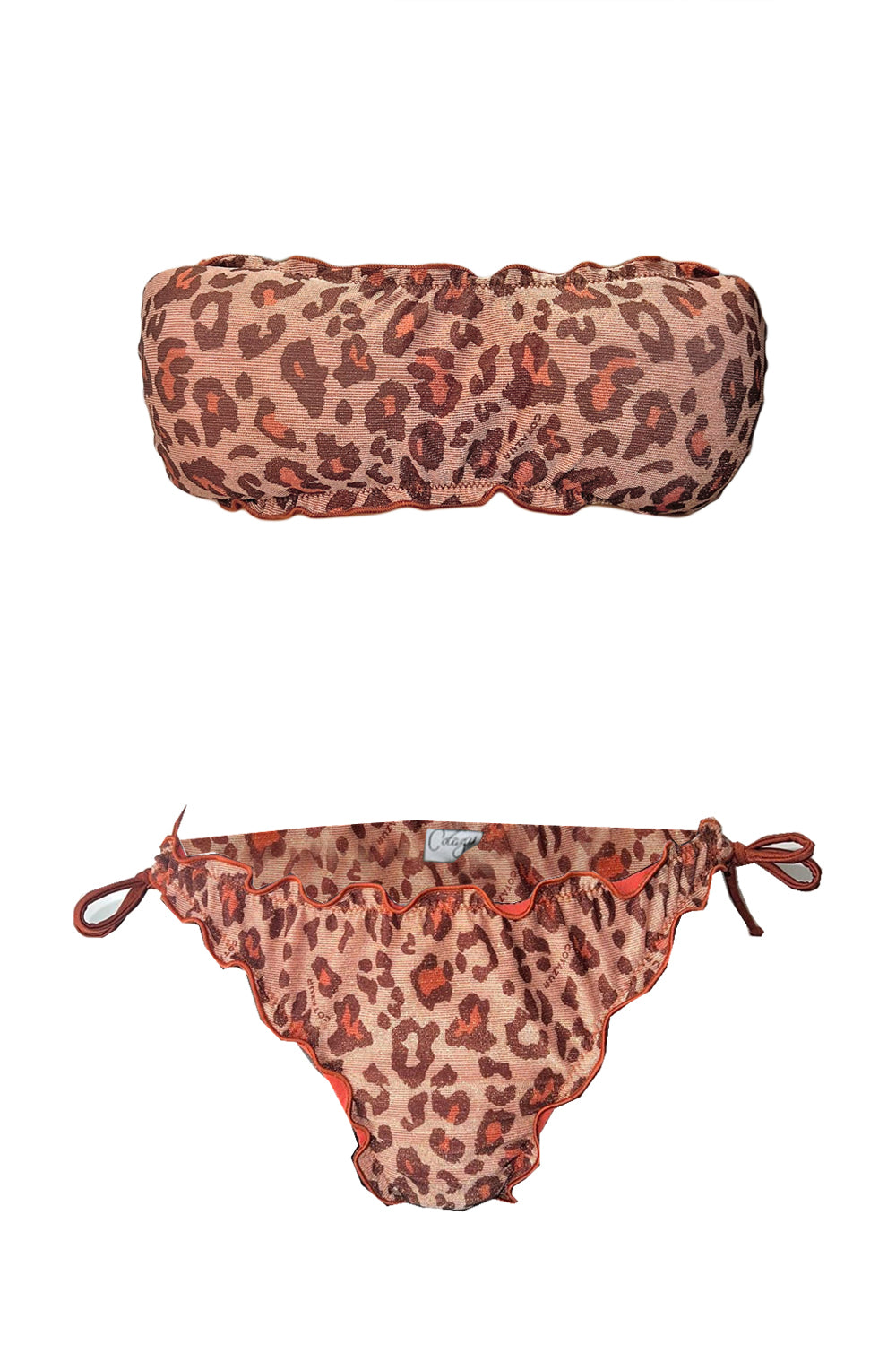 COTAZUR Costume bikini fascia CTZ01364-MACUBRONZE-Rosso-L