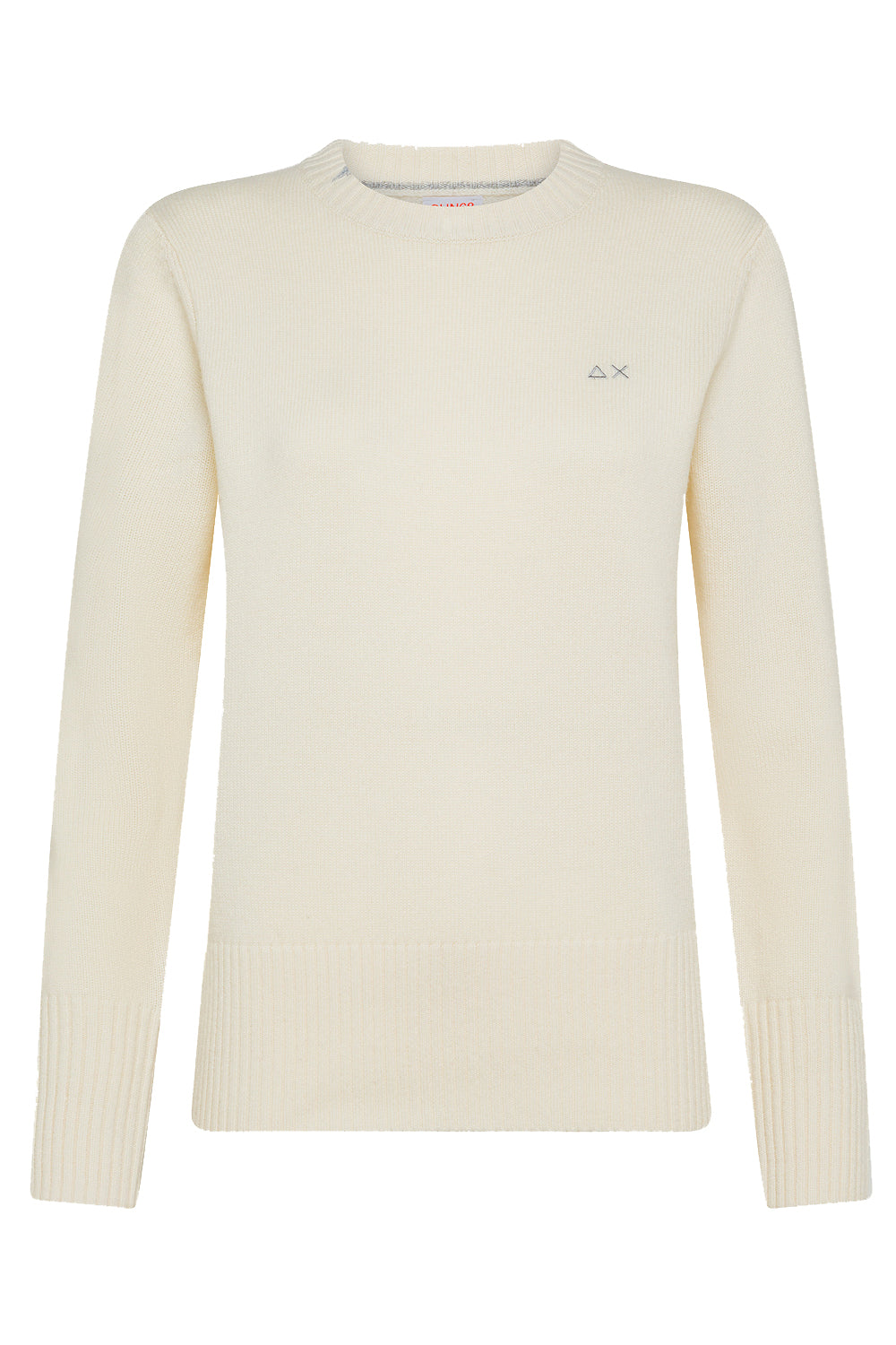 SUN68 Basic Crew Neck Sweater K44230-31-Bianco-M