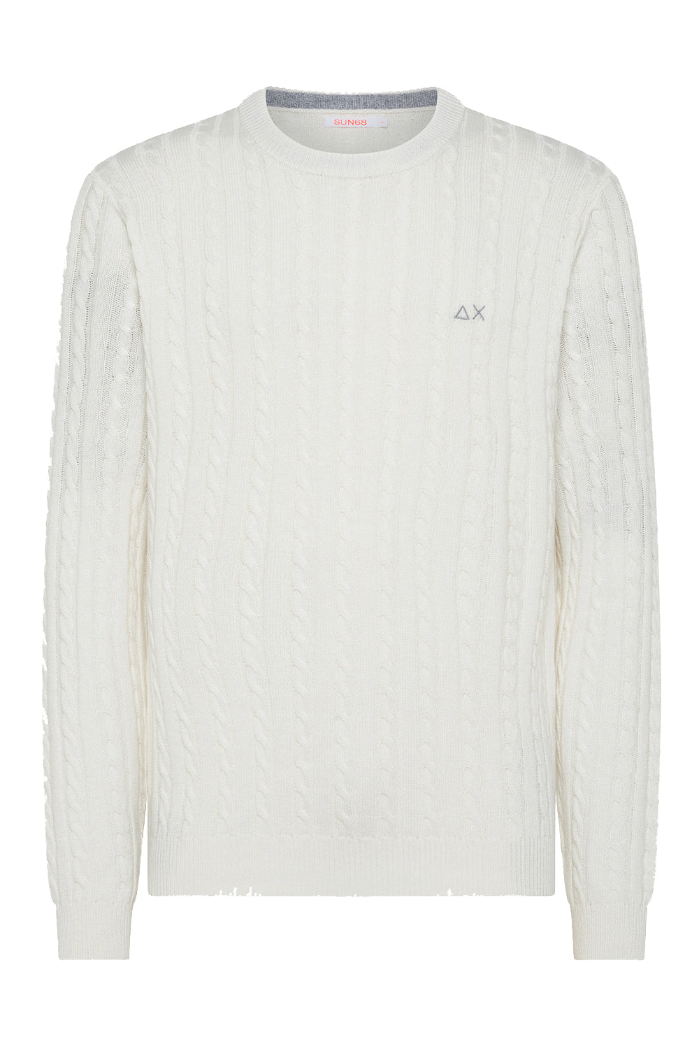 SUN 68 Maglia in lana e cashmere K43141-01-Bianco-M